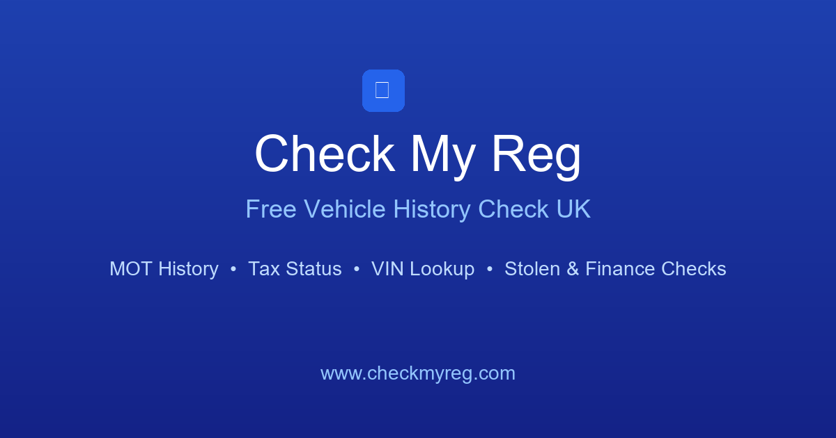 Find VIN Number from Registration - Reg to VIN Lookup | Check My Reg